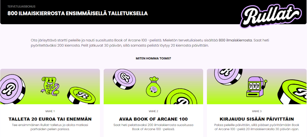Rullat kokemuksia (2025) - Uuden pikakasinon arvostelu